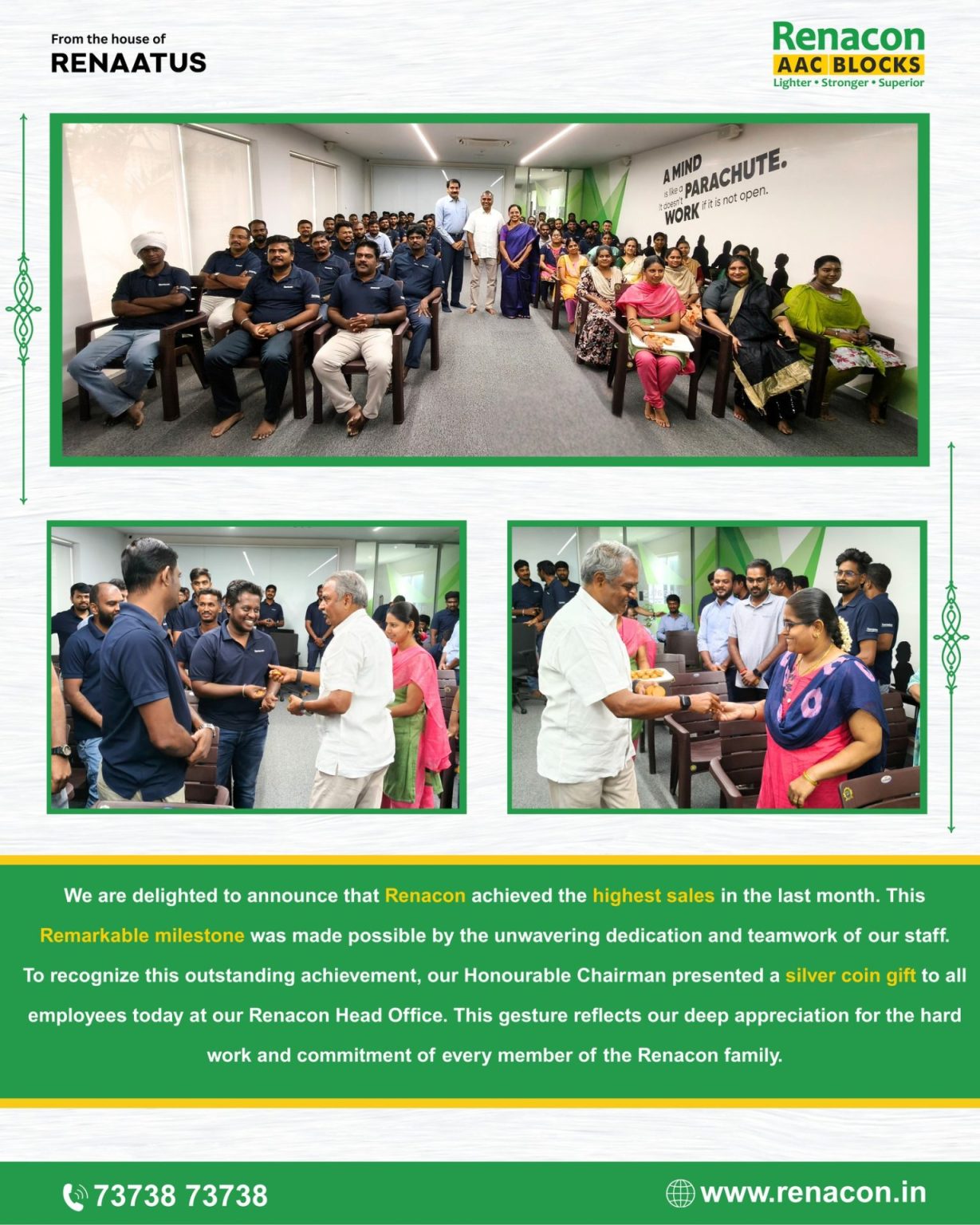 Renacon AAC Blocks Achieves Highest Sales: A Celebration of Teamwork & Success – Renacon